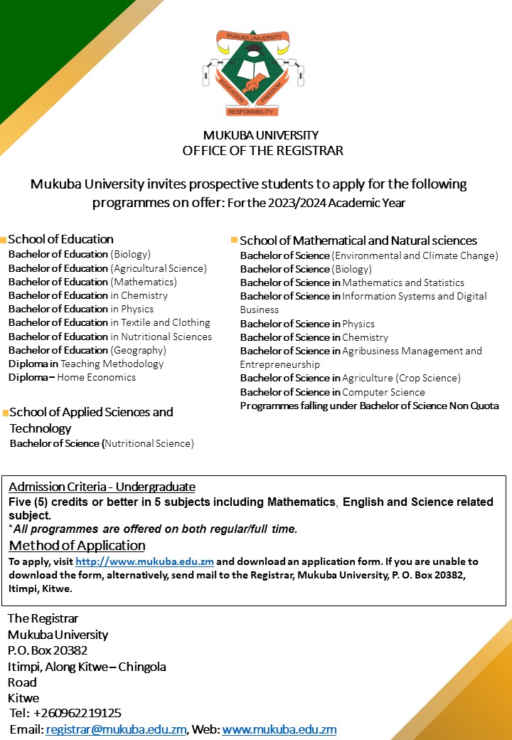 Undergraduate - Mukuba University